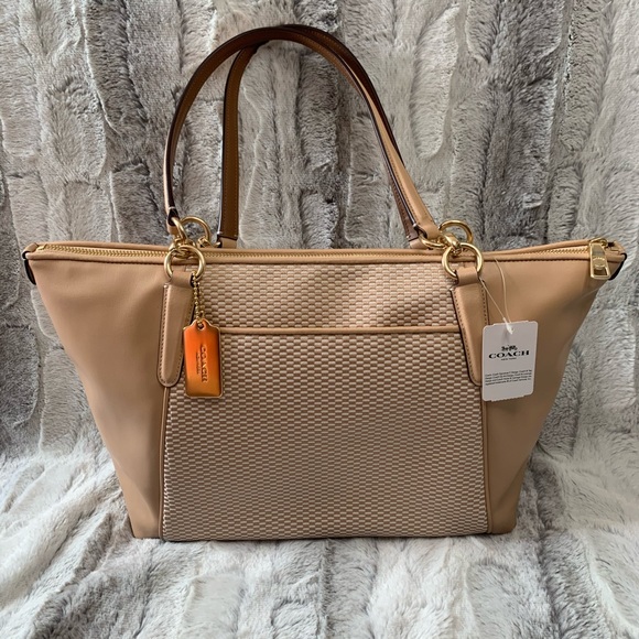 Coach | Bags | Coach Milk And Beachwood Tote | Poshmark